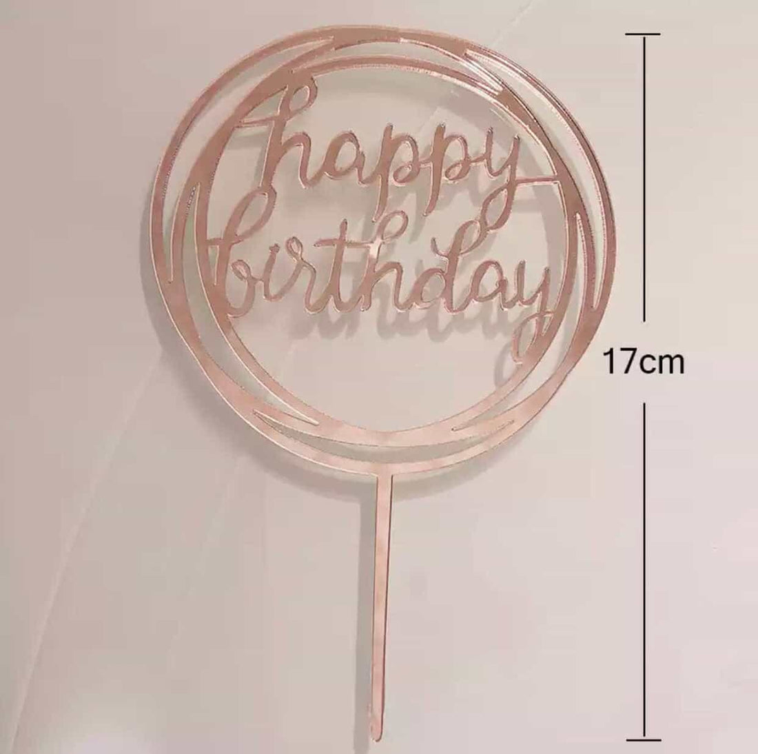 Circle Birthday Cake Topper